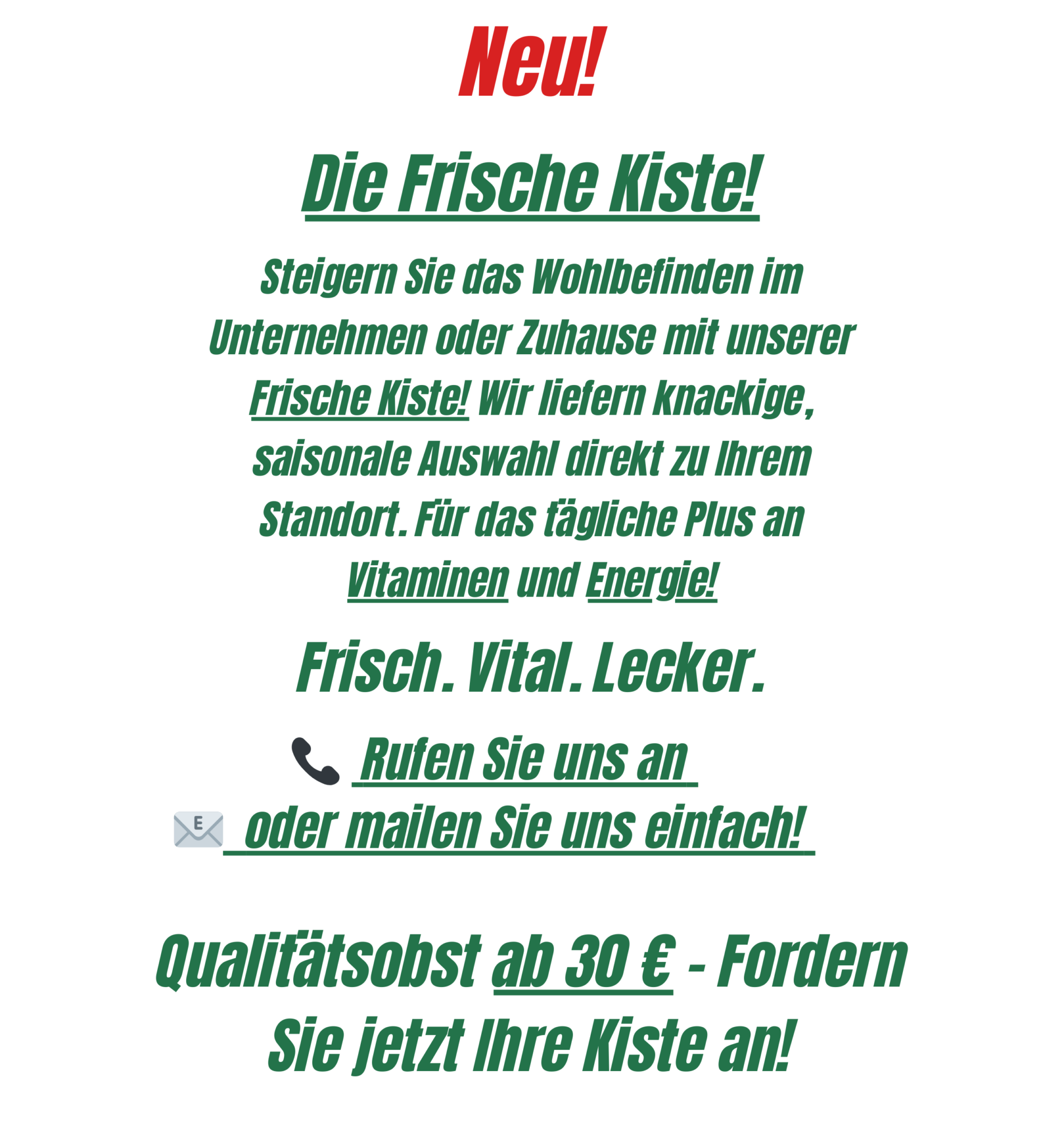Obst Kruse - Ihr lokaler Experte für Obst und Gemüse